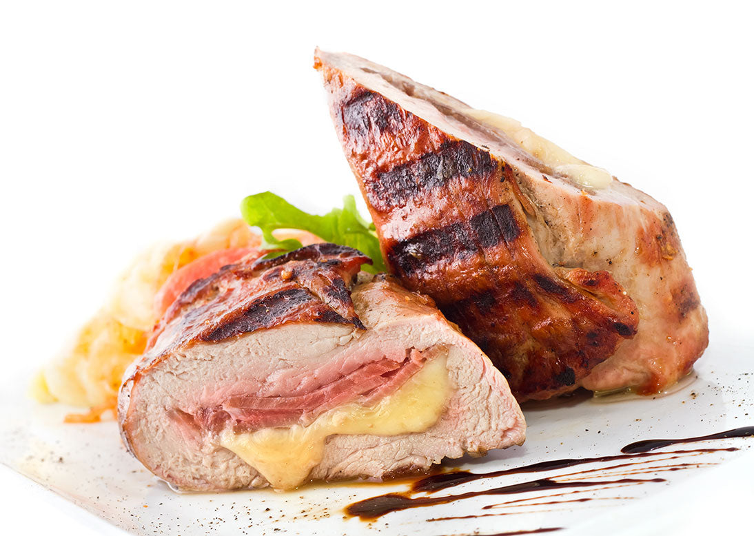 Cordon Bleu grain-fed chicken breast stuffed with ham and cheese ...