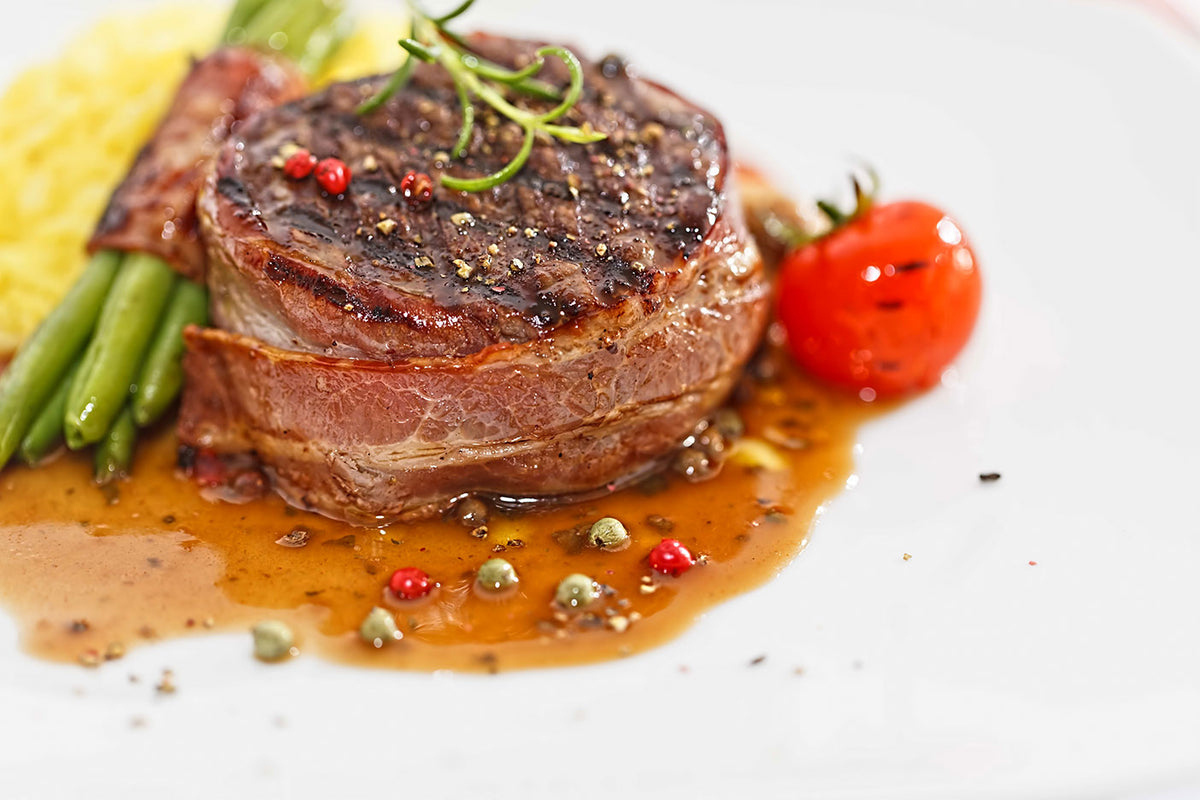 Marinated beef tournedos with 3 peppers – Aliments LAD